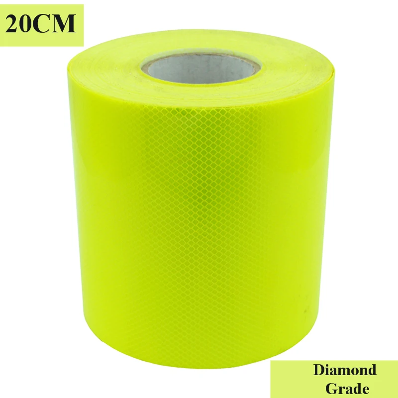 20CM*45M Fluorescent Yellow Diamond Grade Prismatic Reflective Sheeting ...