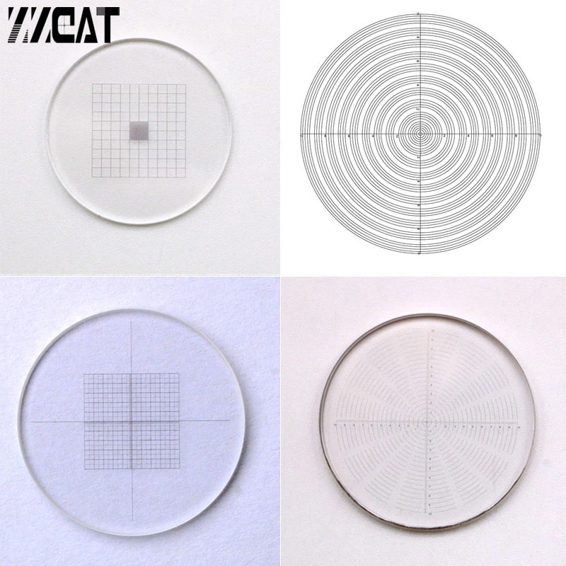 Diameter 24mm Stereo Microscope Eyepiece Micrometer Graticule Ruler ...