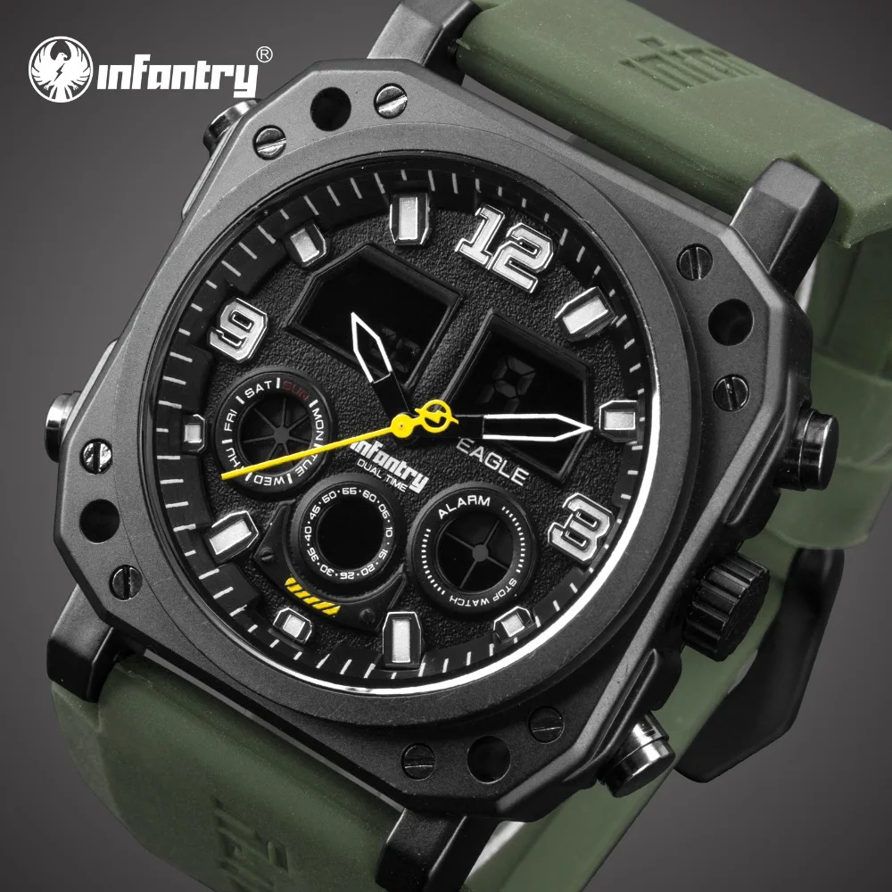 INFANTRY Mens Watches Top Brand Luxury Analog Digital Military Watch ...