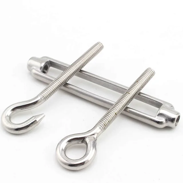 1Pcs M4 M5 M6 M8 M10 Stainless Steel 304 Adjust Chain Rigging Hooks ...