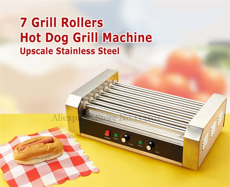 Parrilla Eléctrica para perritos calientes, calentador comercial para ...