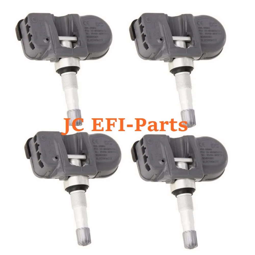 A0009054100 세트 4 세트 4 타이어 압력 모니터 센서 2007 2012 메르세데스 A 클래스 B 클래스 433mhz ...