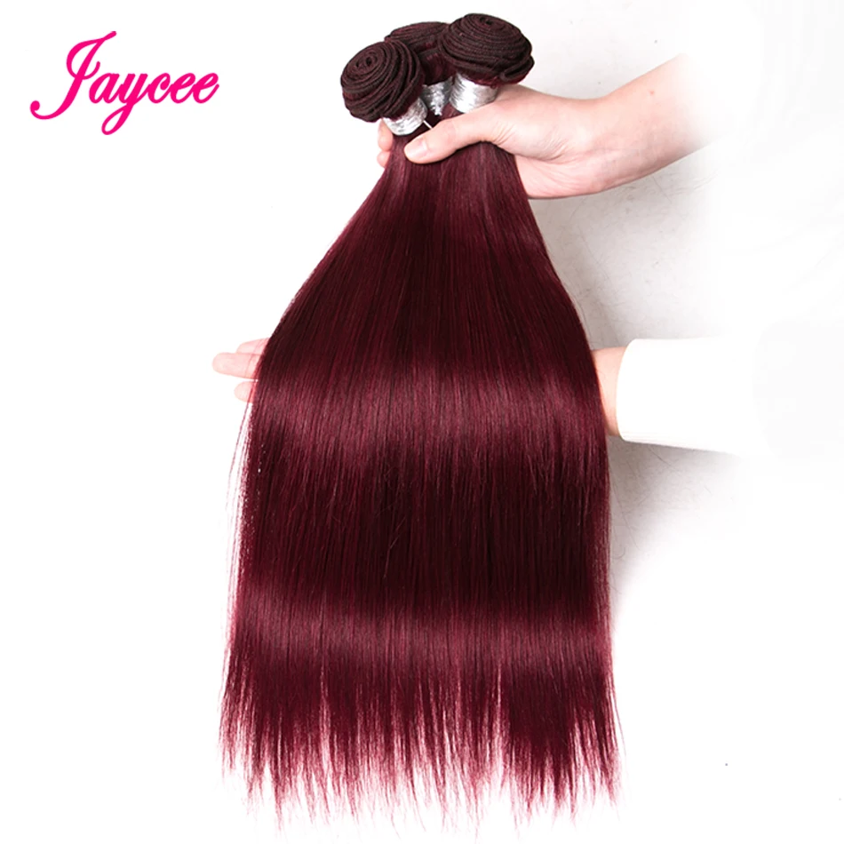 Jaycee Hair 99j Human Hair Extensions Red Brazilian Hair Weave Bundles ...