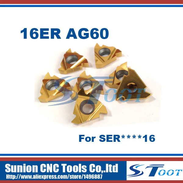 Free Shipping 16ER AG60 Carbide Threading Inserts 60 Deg External ... Free Shipping 16ER AG60 Carbide Threading Inserts 60 Deg External ...