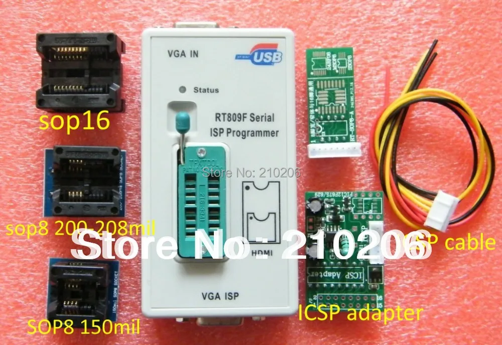 Купить СКИДКА! VGA жк-провайдер программатор rt809f серийный isp ...