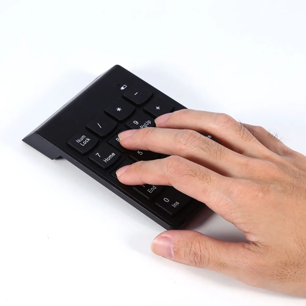 Ultra Slim 2 4g Wireless Numeric Keypad 18 Keys With Mini Usb Receiver