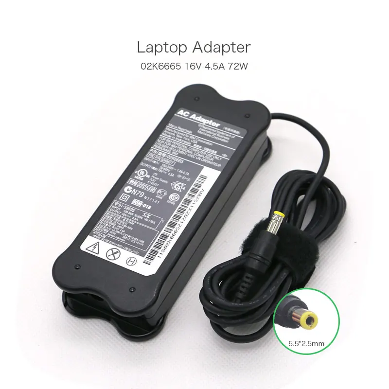 Genuine-16V-4-5A-72W-5-5-2-5mm-02K6665-02K6677-Laptop-AC-Adapter-for ...