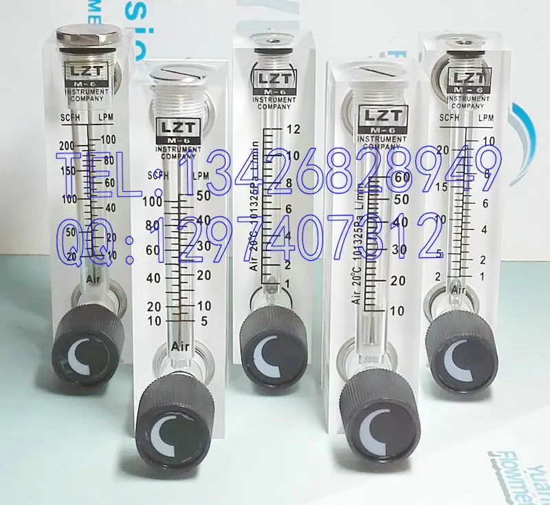 LZT 6Tปรับแผงประเภทก๊าซf lowmeter 10 100LPM 20 200SCFH f lowmeterอากาศ|flowmeter air|gas ...