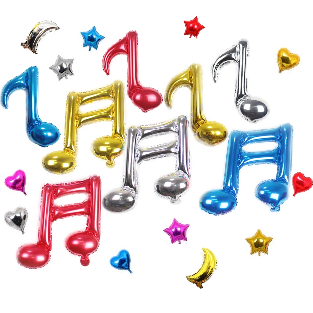 New-1pc-Musical-notes-foil-mylar-balloons-birthday-party-supplies ...