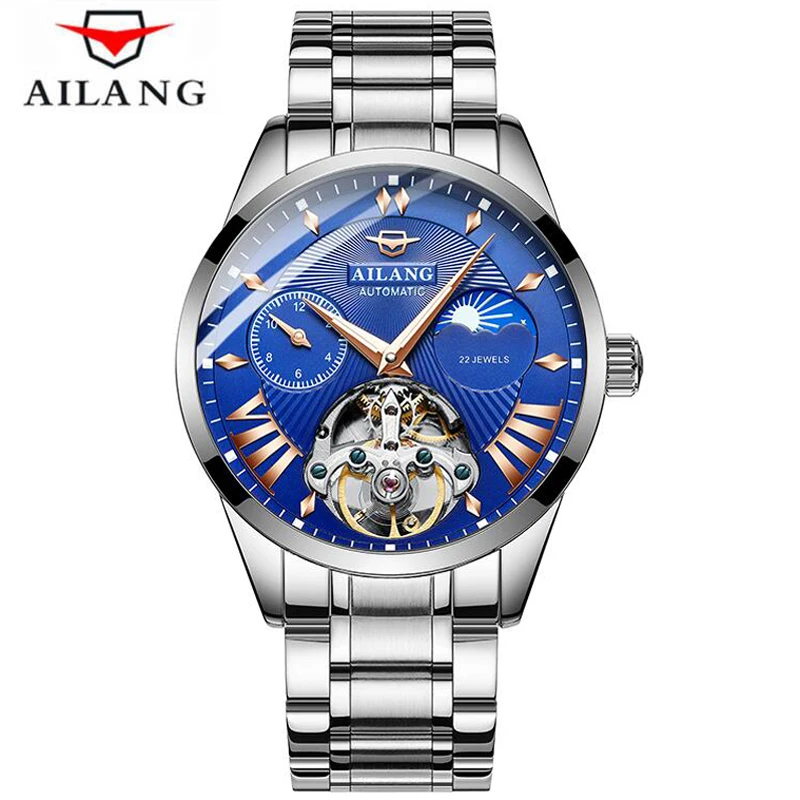 AILANG 2018 New Automatic Mechanical Watches Men Moon phase Date Month ...