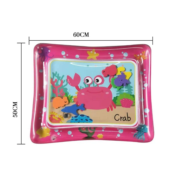 Inflatable Baby Water Mat Infant Tummy Time Playmat Toddler Fun ...