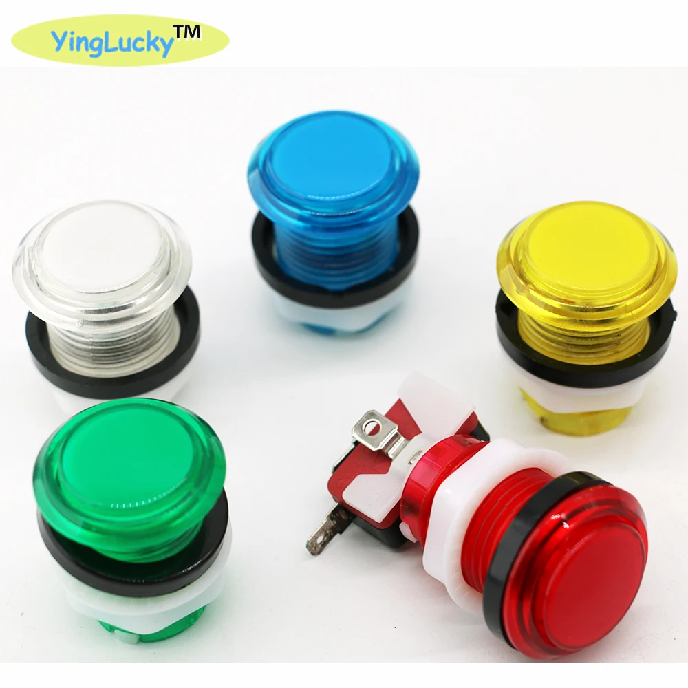 1pcs 12v LED Arcade Push Button with microswitch 33mm arcade video game ...