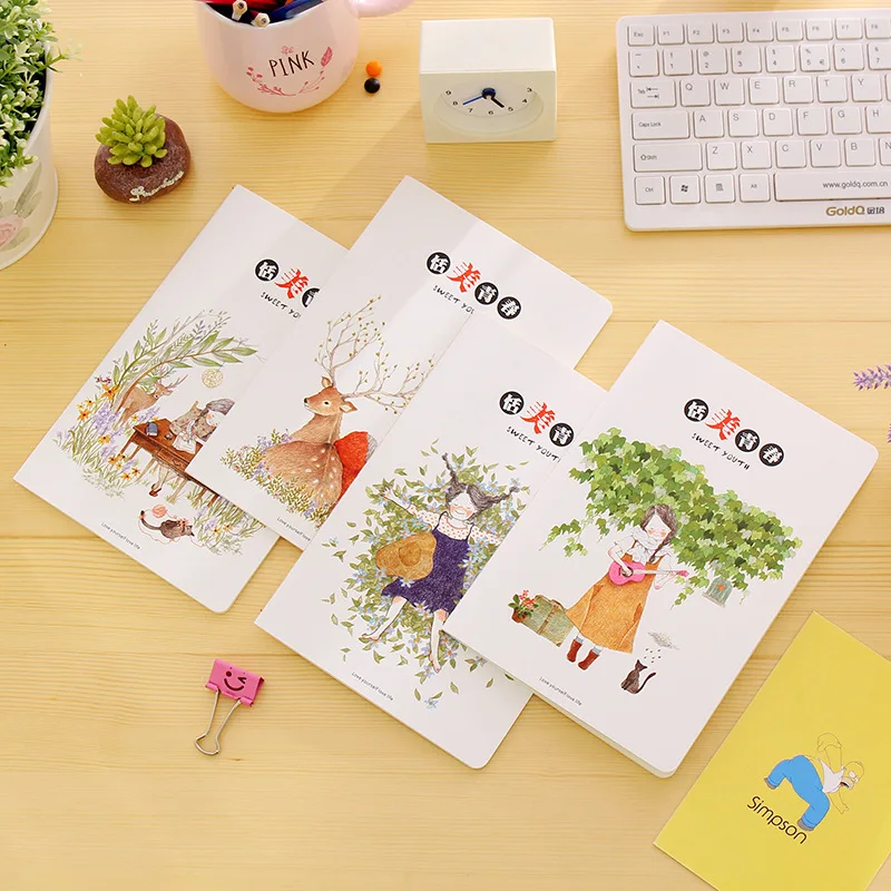Free-ship-1lot-12pc-Sweet-youth-Student-notebook-car-line-A5-diary ...