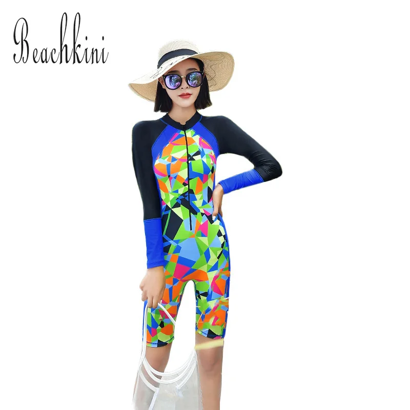 Buy Rash Guards Women Sport One Piece Swimsuits Plus