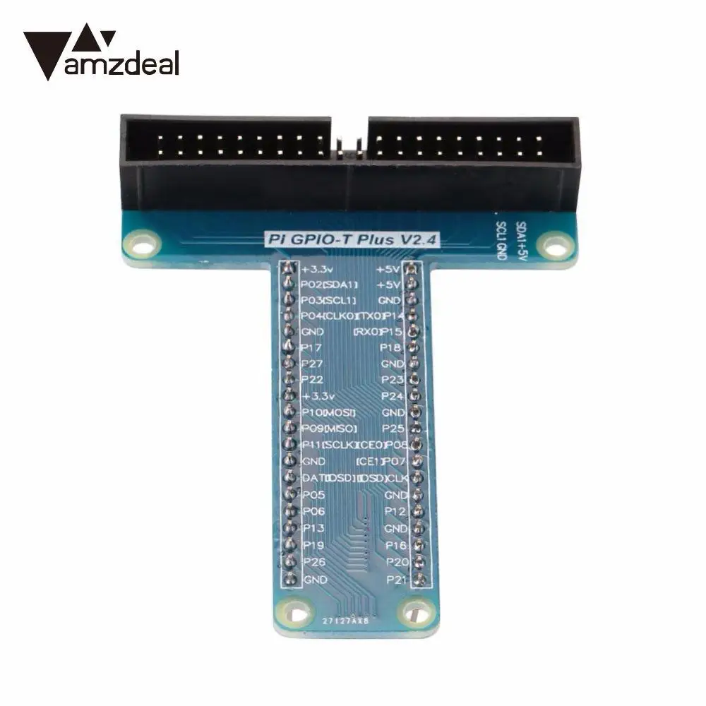 AMZDEAL T Shaped GPIO 40 Pins Line Expansion Extension Board For ...