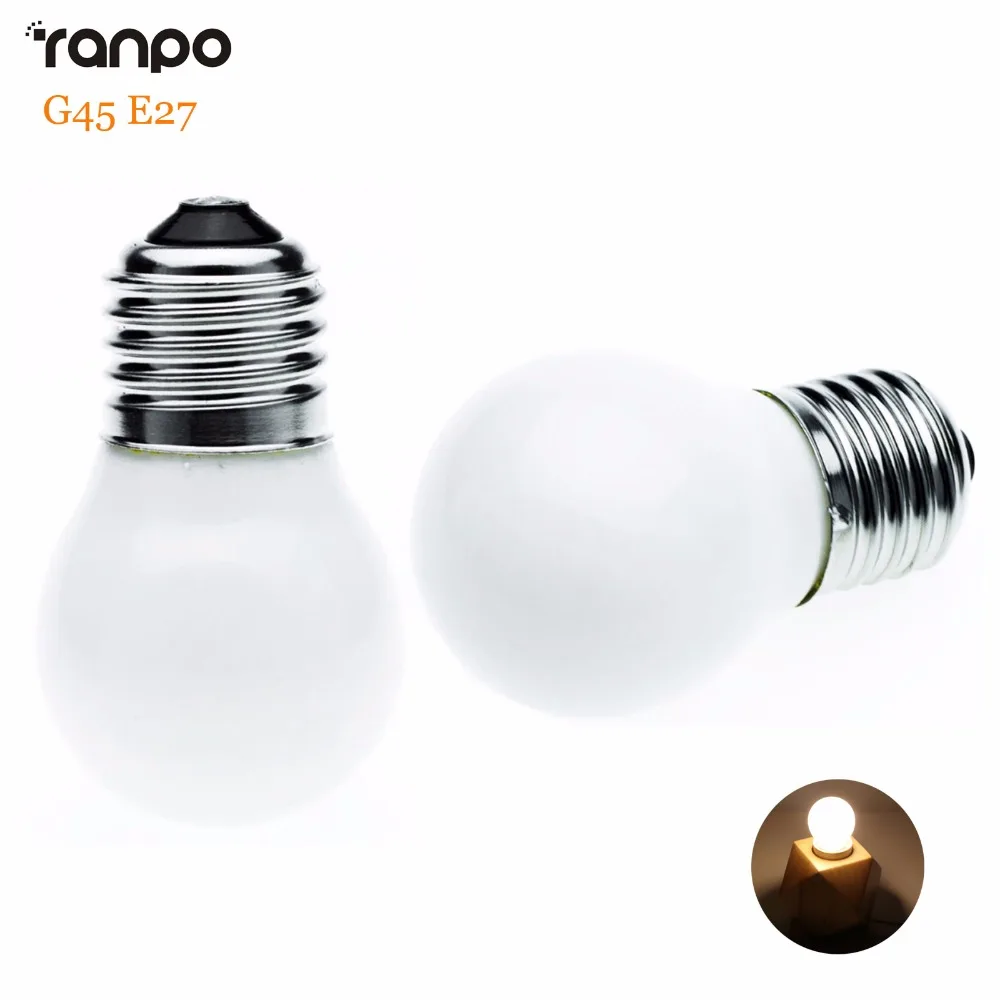 Mini LED Light Bulb E27 3W G45 AC 220V Energy Saving Lamp Chandeliers ...