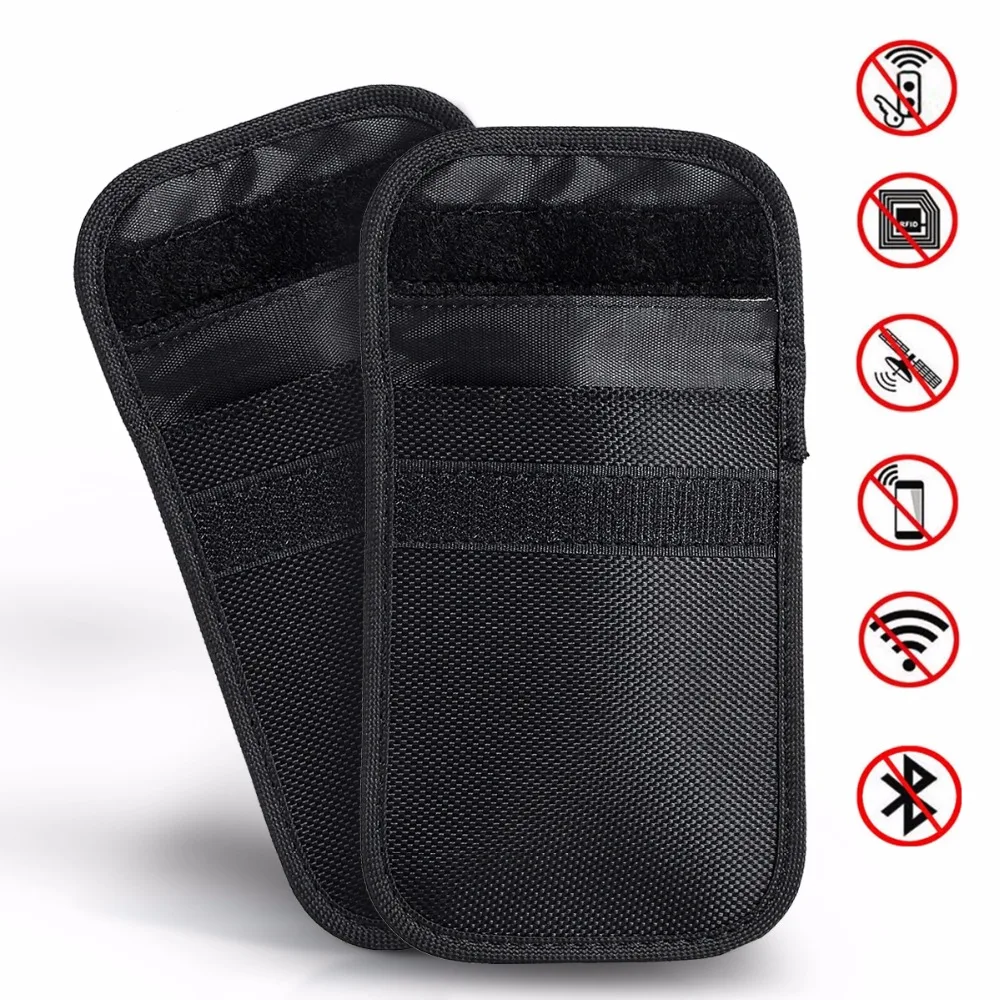 Cell Phone RF Signal Shielding Blocker Bag Remote Car Key Sensor Jammer ...