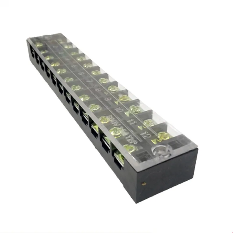 1Pcs-Barrier-Terminal-Block-12-Position-Dual-Row-600V-25A-0-5-2-5mm2 ...