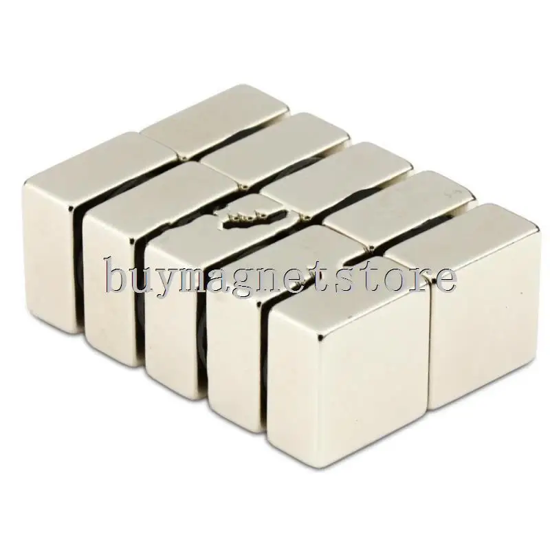 10pcs N35 Bulk Super Strong Block Cuboid Magnets Rare Earth Neodymium ...