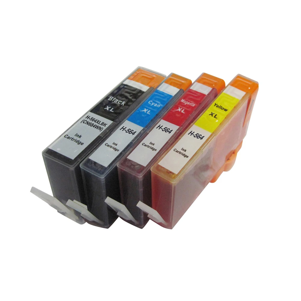 Up 4pcs Compatible For Hp 564 564xl Ink Cartridges For 3070a 6510 B109a ...