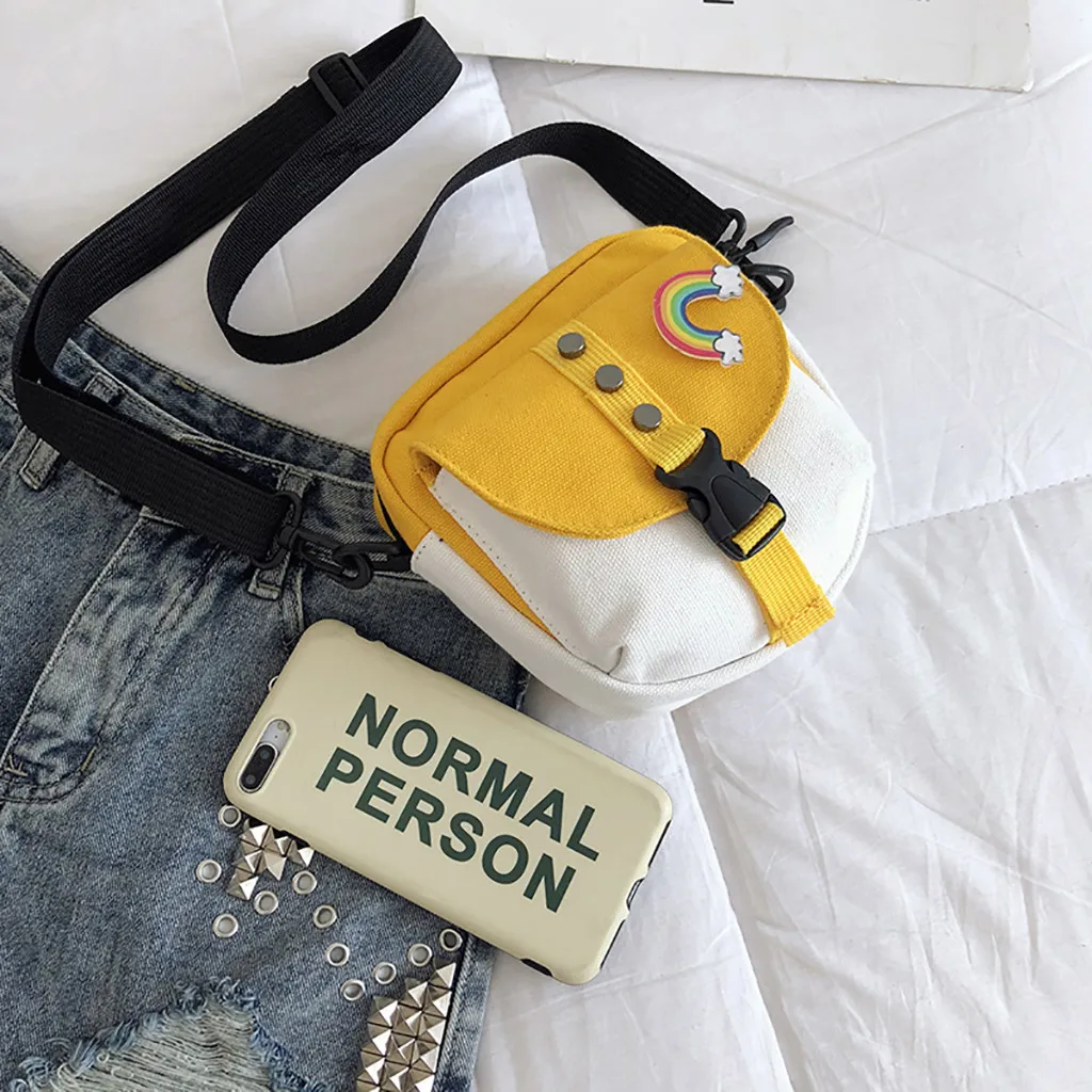 Cute Rainbow Canvas Crossbody Bag (Various Options) - Queerks™