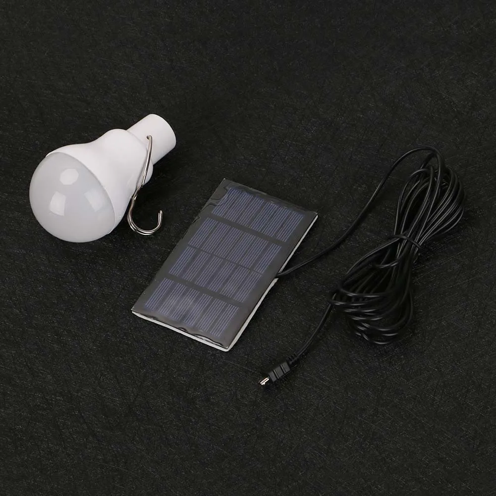 Solar Lamp Portable Bulb Solar Power Outdoor Light 15W 130LM Solar ...
