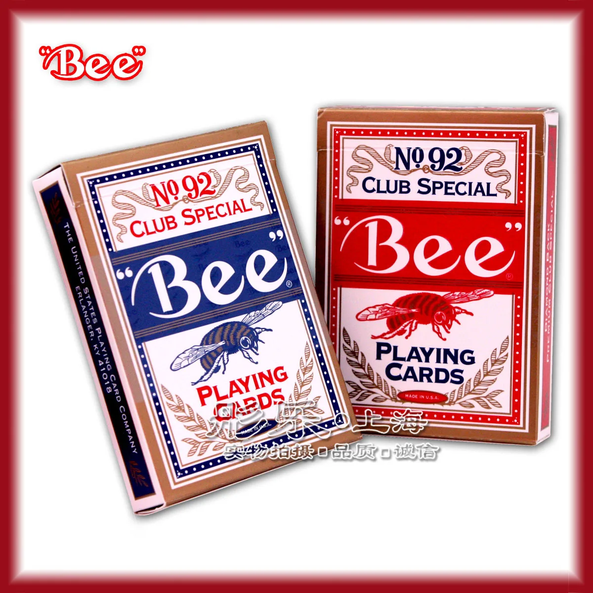 Bee poker no . 92 bee poker Playing cards, Free shipping, 2 sets /lot ...