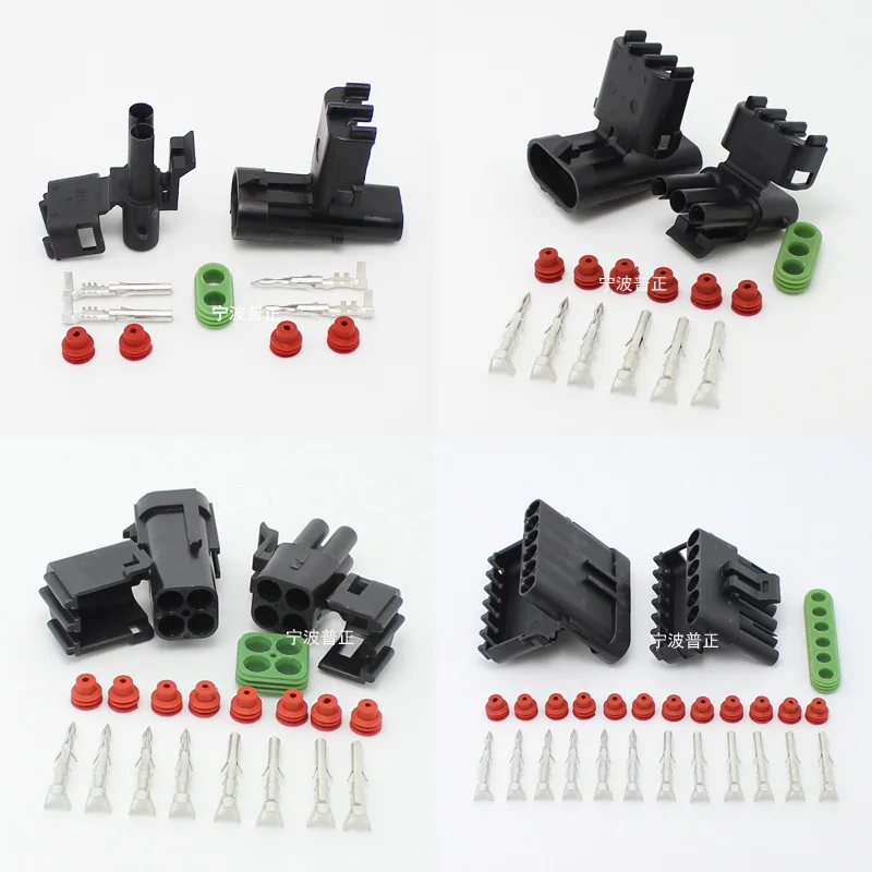 Conector macho y hembra para coche, accesorio impermeable de 2 pines, 3 ...