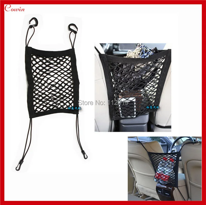 New Car Auto Chair 4 Hooks Hanging Storage Hold Down Net Mesh Web ...