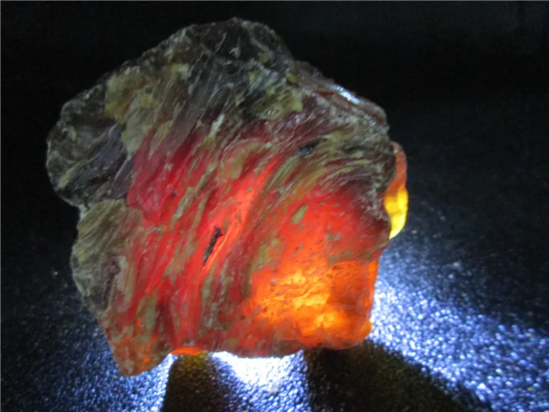 Natural Red Blood Amber Minerals Stones Perot Blood Crystal Rock ...