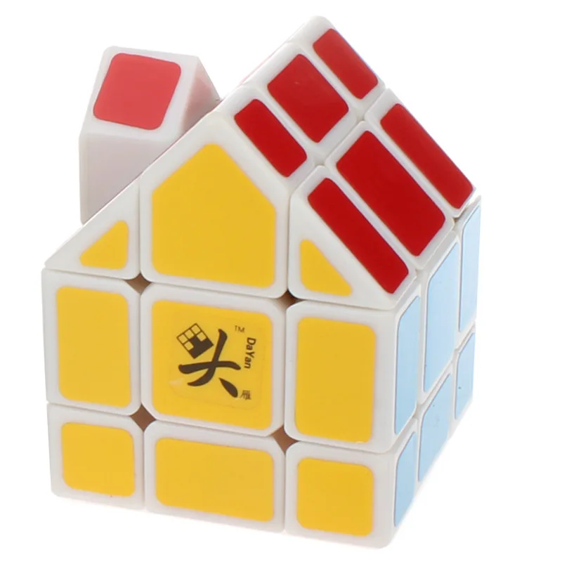 Dayan Bermuda House Puzzle Cube สีดำ/สีขาว PVC & Matte สติกเกอร์ Cubo ...