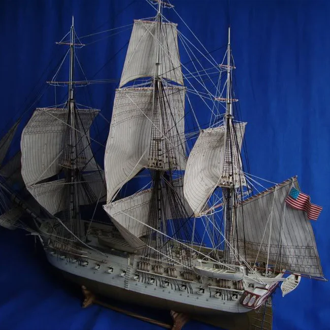 Free shipment New 2015 A3 card paper models ship 1:100 scale US Sailing ...