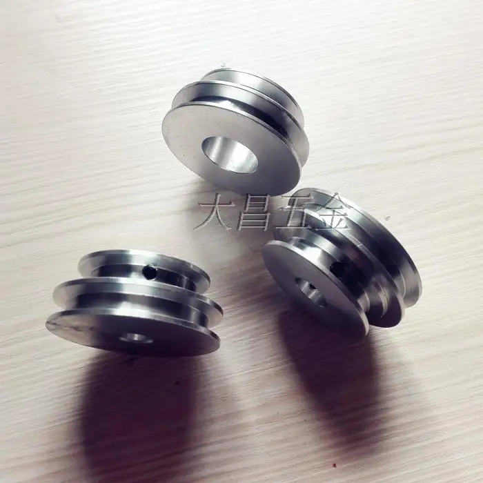 50 Double Groove Round Belt Pulley Type Y Motor Pulley 10/11/12/14/15 ...