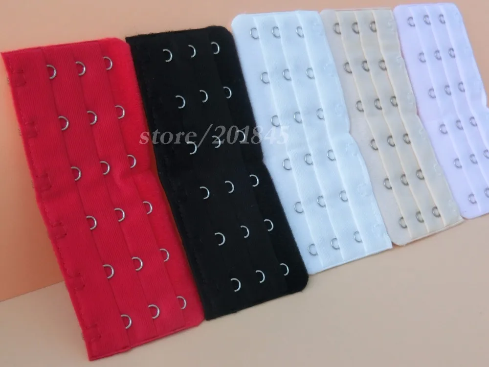 Wholesale 100pcs 3 Rows 6 Hooks Useful Bra Extenders Ladies Clasp Strap Extentions Women