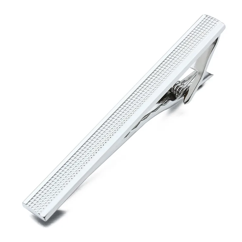Hawson Simple Tie Clips For Mens Silver Color 2 1 Necktie Bar Pins