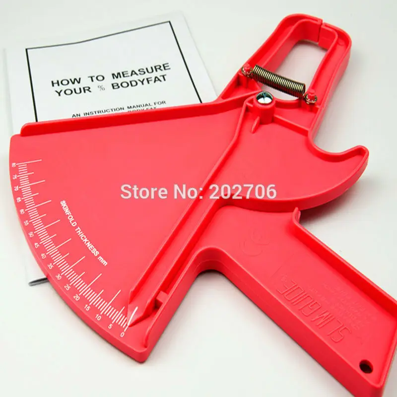 New colors 0-80mm Slim Guide Skinfold Caliper Measure PLICOMETRO Body ...