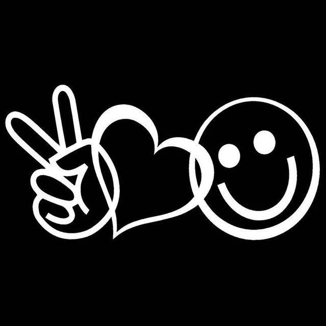 Peace Love Smiley Face