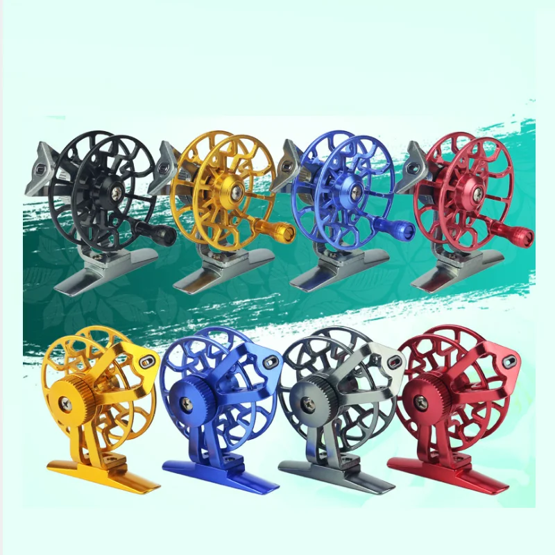 50 Right hand Fish line wheel Fly Fishing Reels cast drum Raft wheel ...