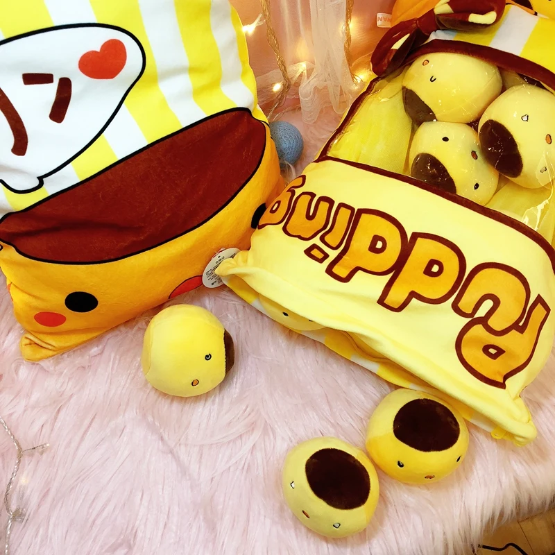A Bag of Kawaii Chick Pudding Plushies - KawaiiTherapy