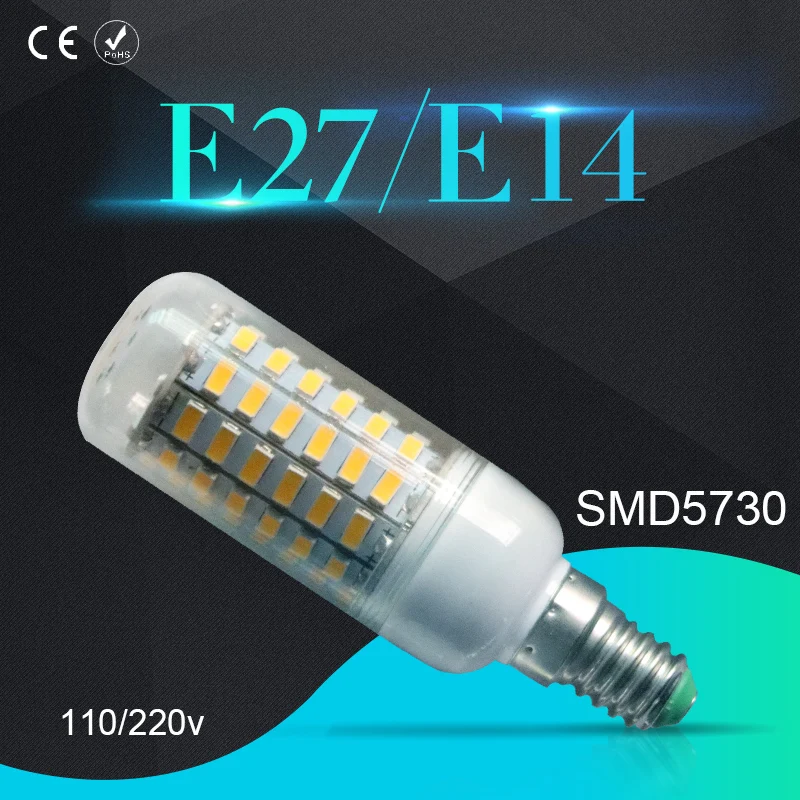 E27 LED Candle Bulb Corn Lamp 24 36 48 56 69 72leds Energy saving Light ...