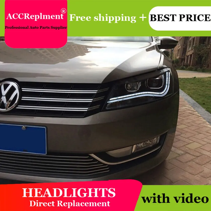 Car Styling LED Head Lamp for VW Passat B7 led headlight 2012 2014 US ...