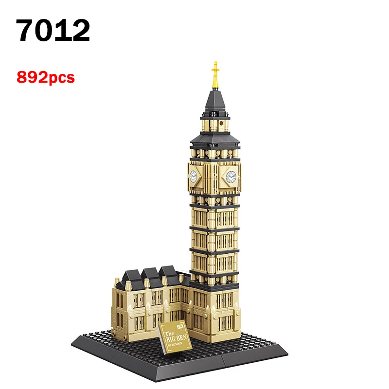 AIBOULLY 7018 Architecture Building Blocks Assembly Toy Kids White ...