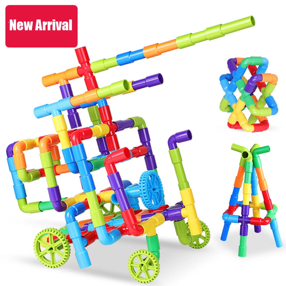 Water Pipe Building Blocks Toys | Constructions Pipes Children | Tunnel ...
