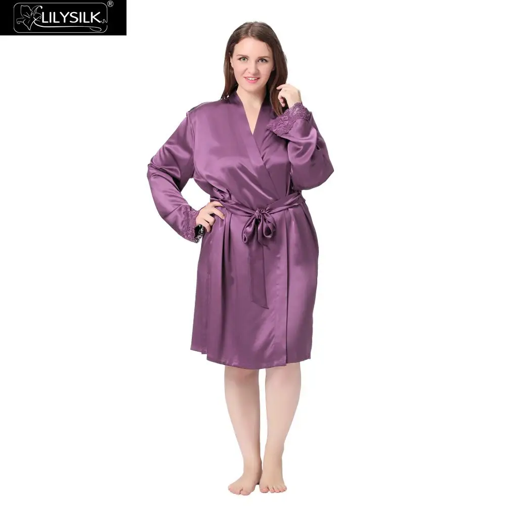 Buy Lilysilk 100 Pure Mulberry Silk Bathrobe Pure