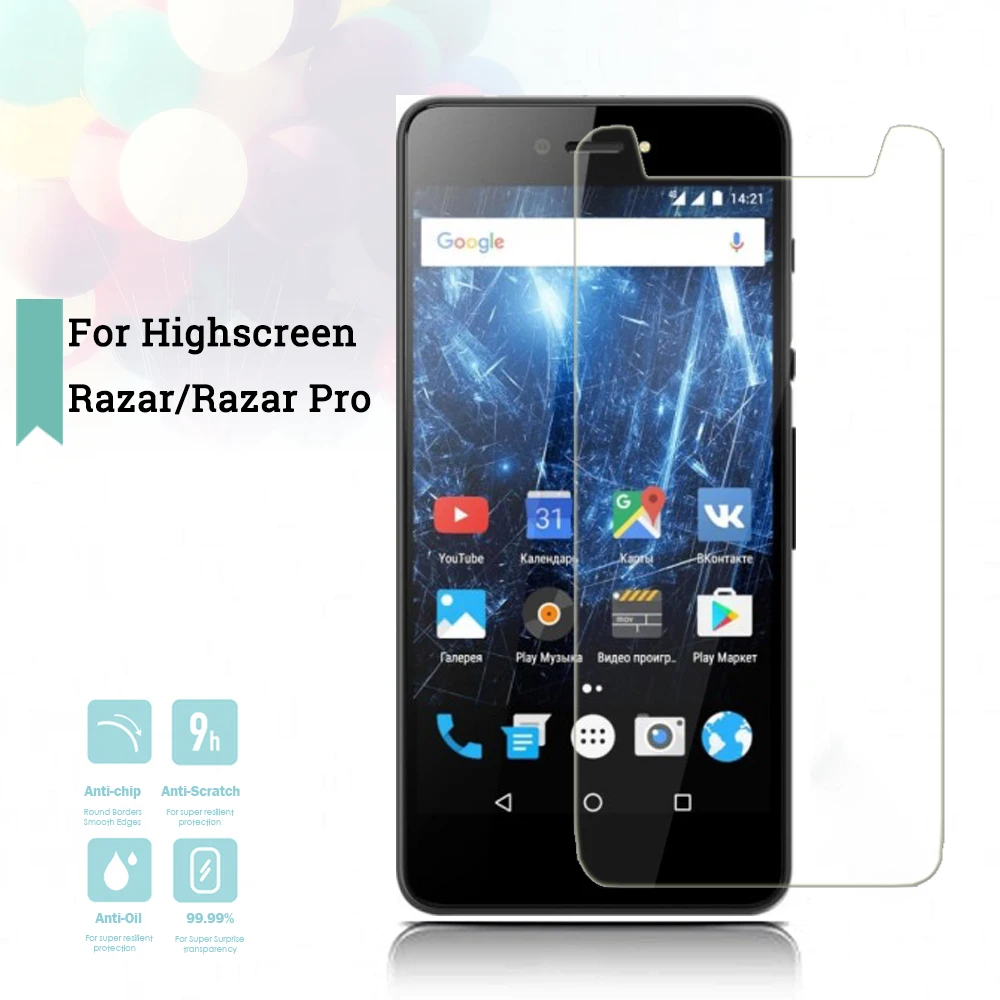 2.5D Highscreen Razar Razar PRO Temperado 0.26 milímetros de Vidro Temperado Protetor de Tela ...