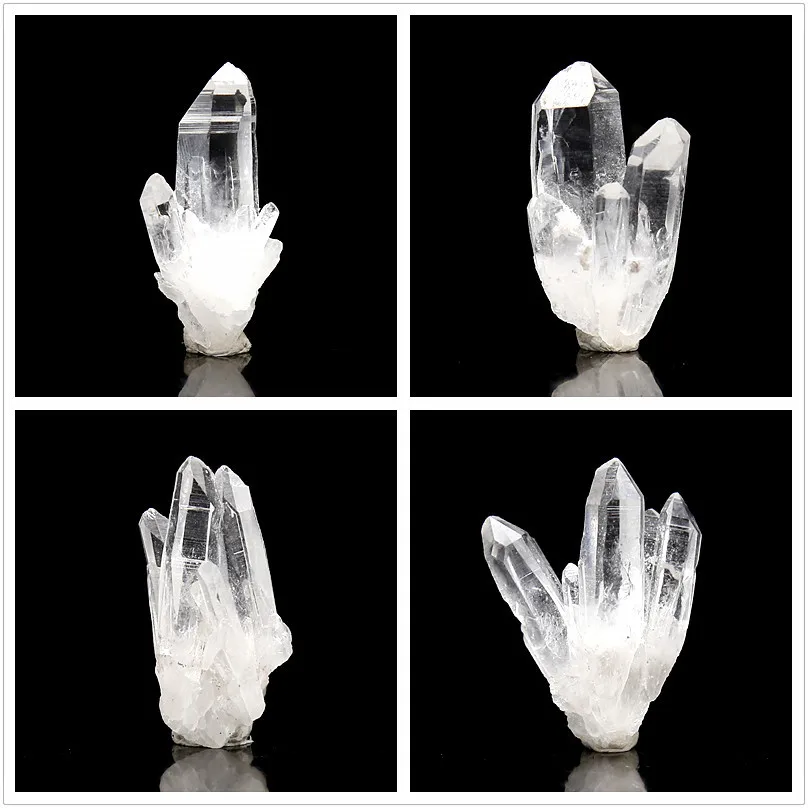 multi type natural small white crystal clusters of natural mineral ...