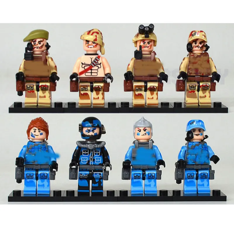 16IN1 Military Blocks CS Commando Soldiers Action Figures Sets ...