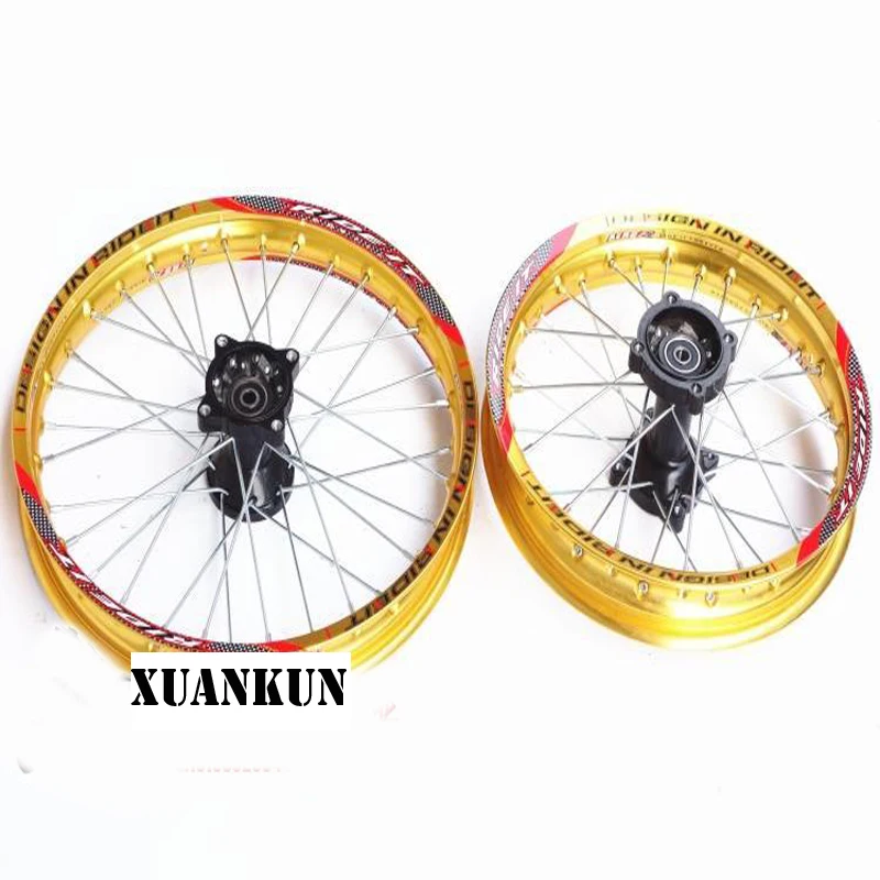 XUANKUN Off Road Motorcycle Modified 17 14 Inch Aluminum Alloy Wheels ...