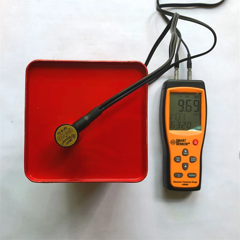Ultrasonic thickness gauge Digital sheet metal Measuring range: 1.0 to ...