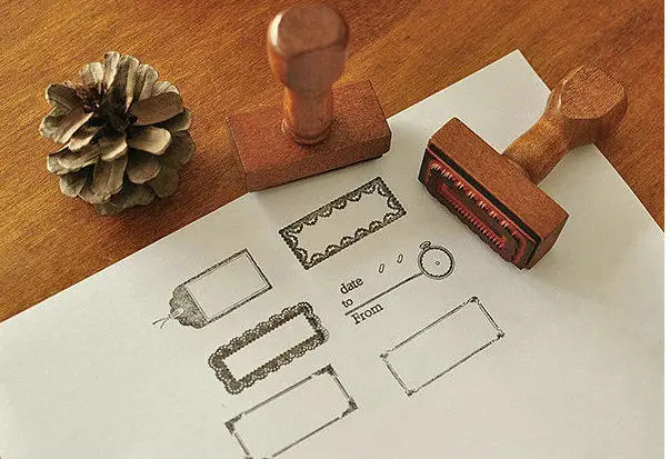 C32-010 New Creative Oblong Shape Wood Stamp, Wooden Funny Stamps, Free ...